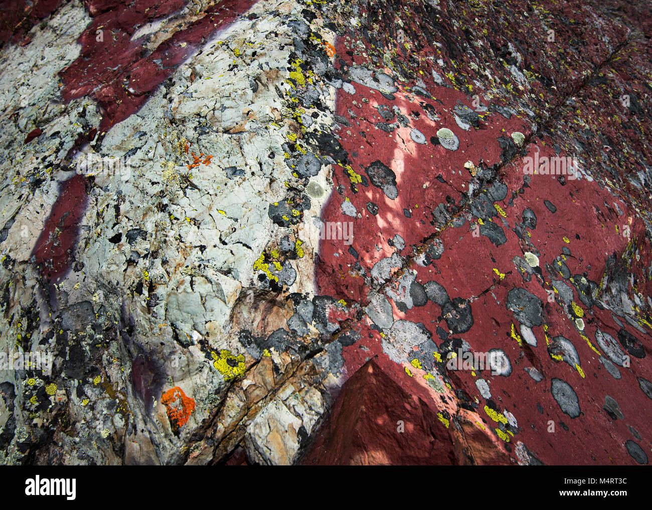 Many Glacier - Pollock On Rock Stock Photo - Alamy