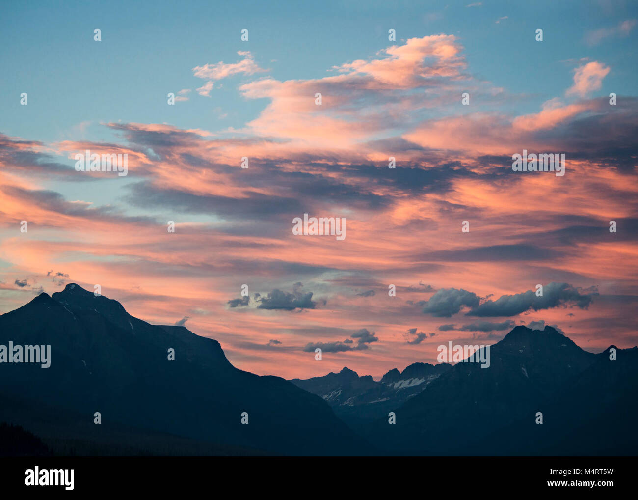 Fiery sunset b Stock Photo - Alamy