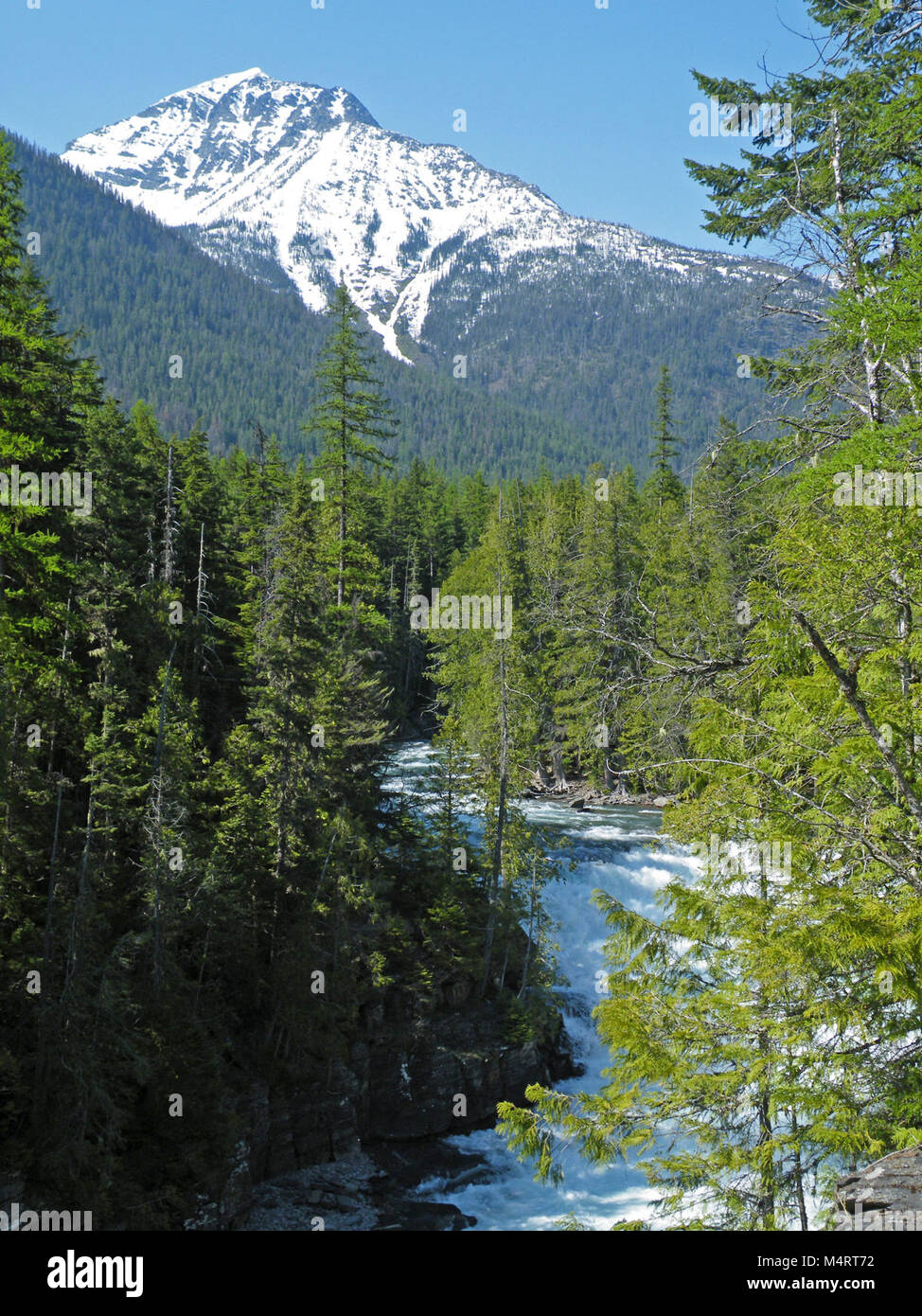 Just above McDonald Falls at the lower end of Sacred Dancing Cascades ...