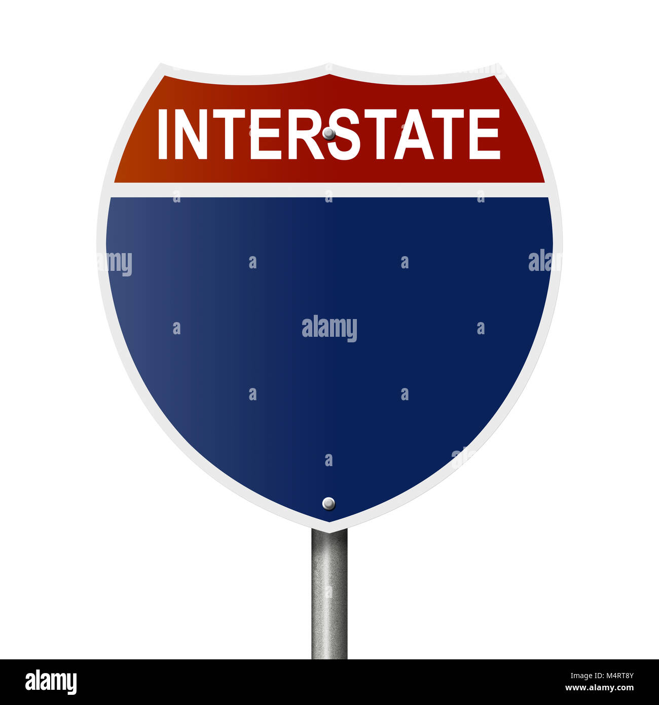 Interstate highway sign Stock Photo - Alamy