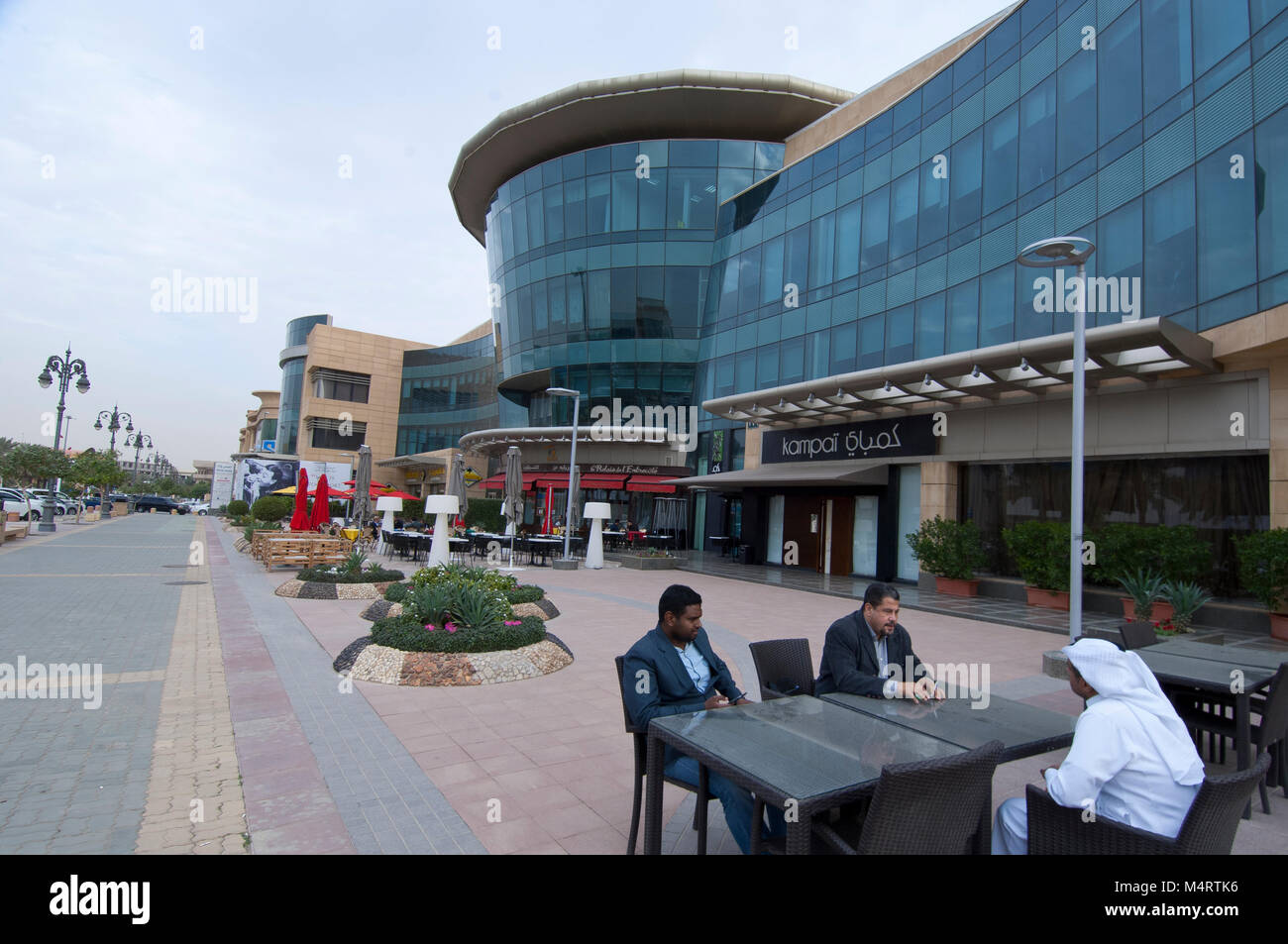 Tahlia Street with Shops, Cafe's and people, Riyadh, Saudi Arabia, 01. ...