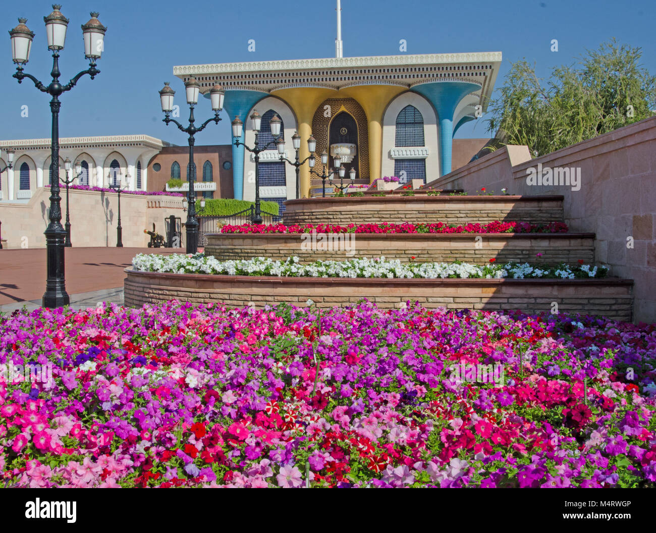 Al Alam Palace (Muttrah) in the Sultanate of Oman Stock Photo - Alamy