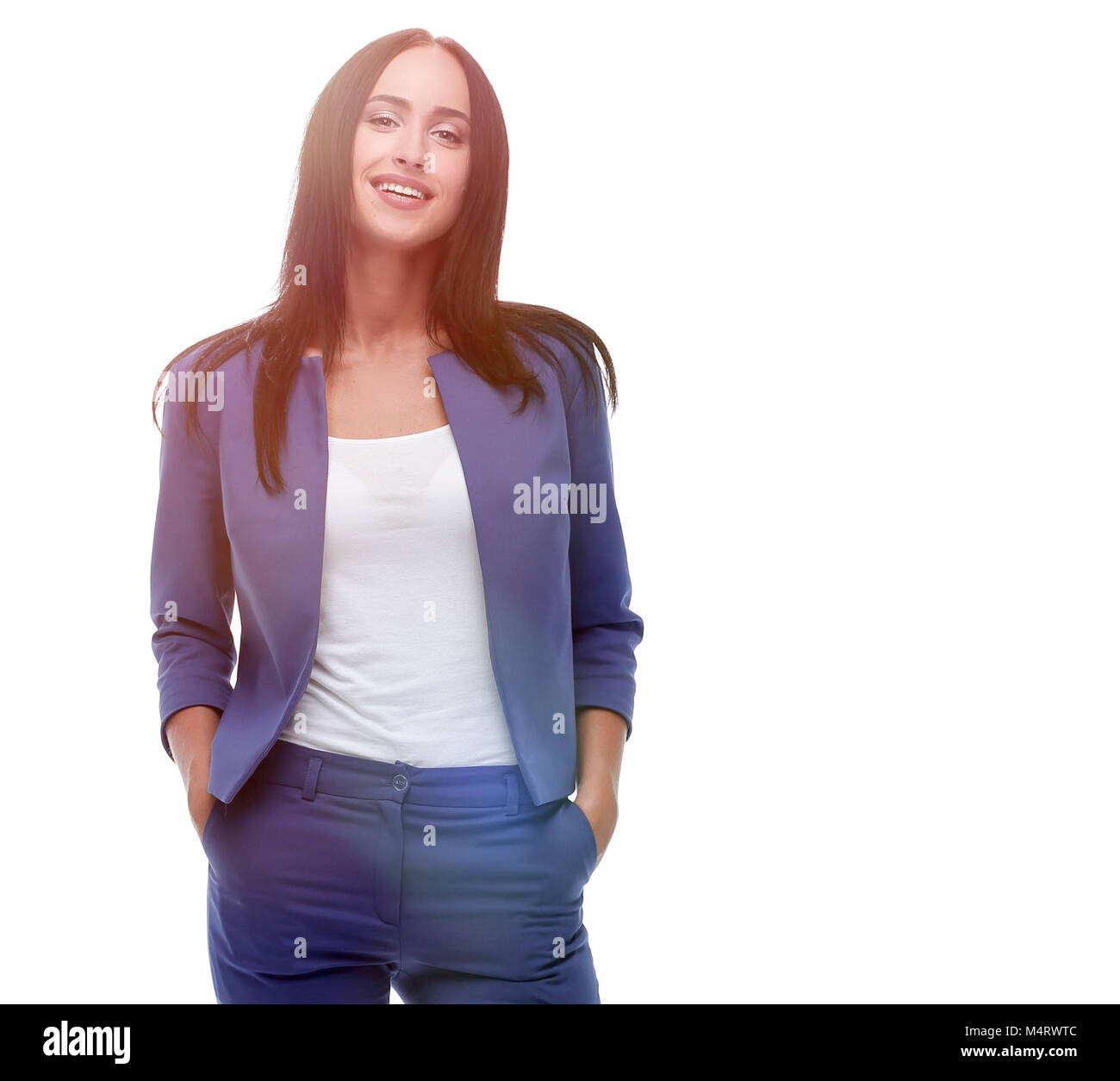 Woman hands in pocket suit hi-res stock photography and images - Alamy
