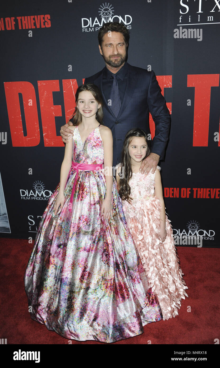 Film Premiere of 'Den of Thieves' Featuring: Elle Whitfield, Gerard ...