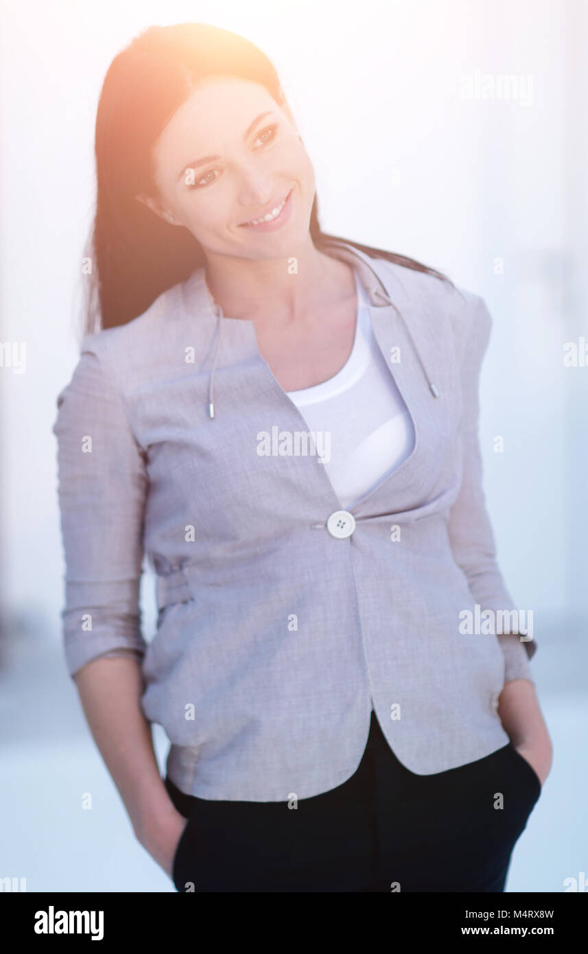 Successful smiling happy young woman Stock Photo - Alamy