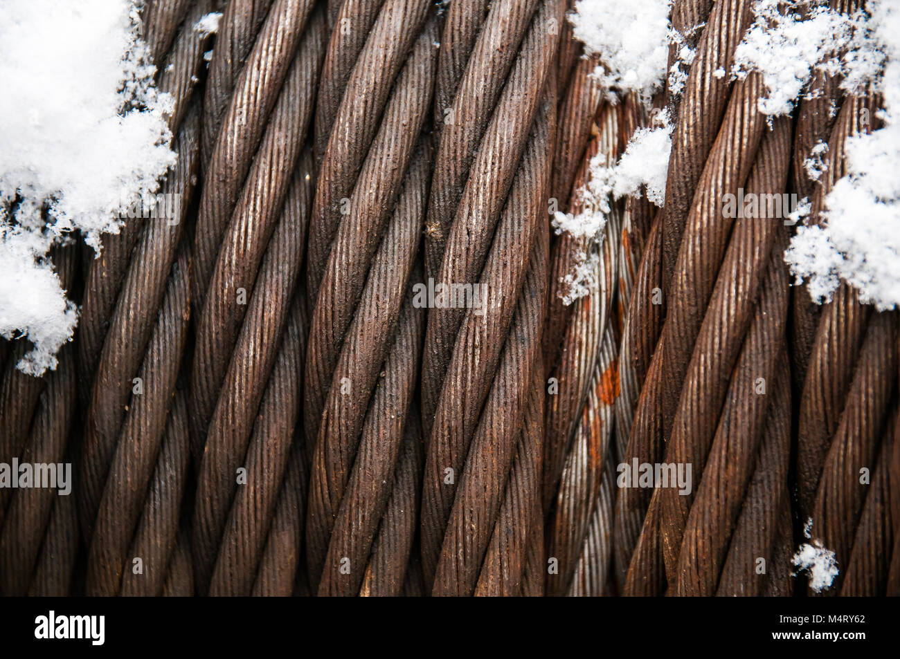 Rusty steel wire rope hi-res stock photography and images - Alamy