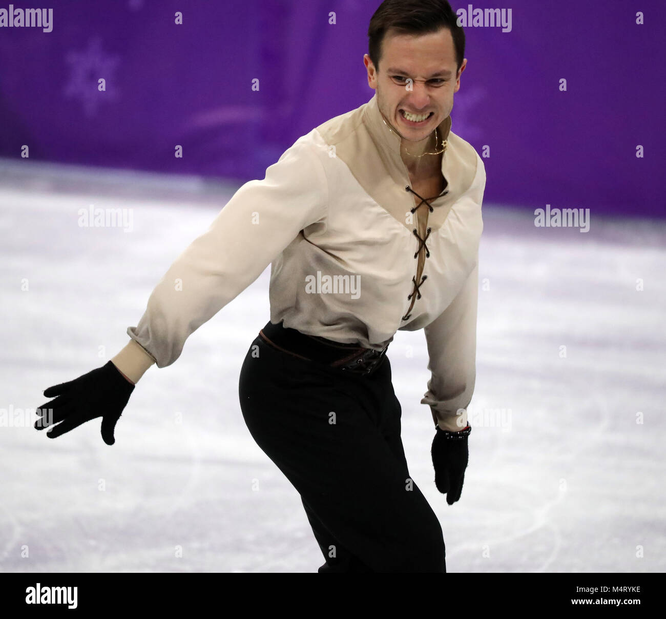 Gangneung, South Korea. 17th Feb, 2018. ALEXEI BYCHENKO of Israel ...