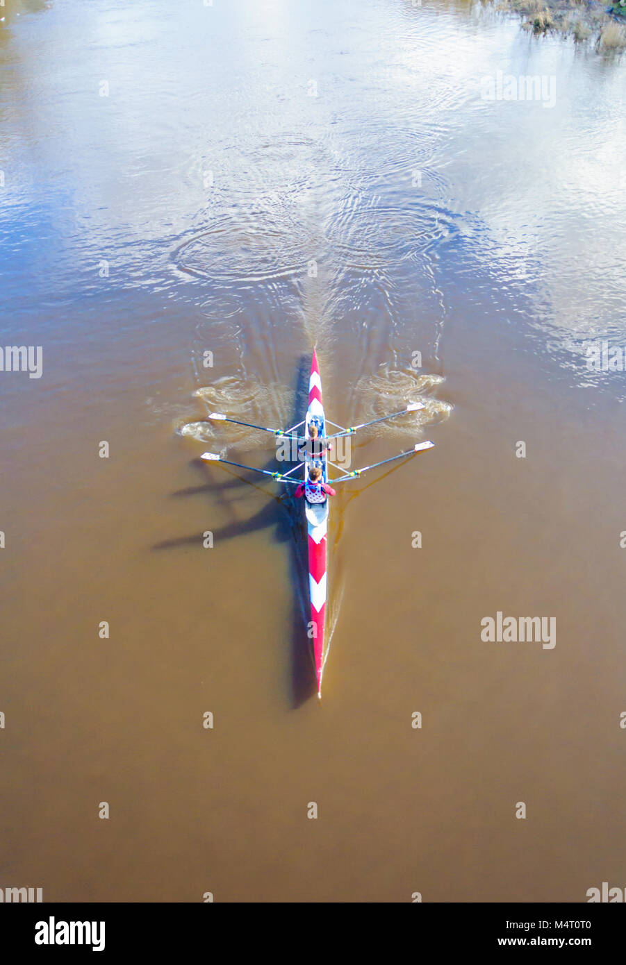 Double scull rowing boat hi-res stock photography and images - Alamy