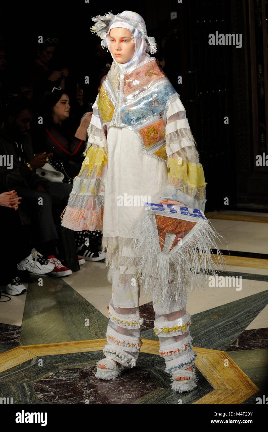 Model on the catwalk during the Maddie Williams fashion show at Fashion ...