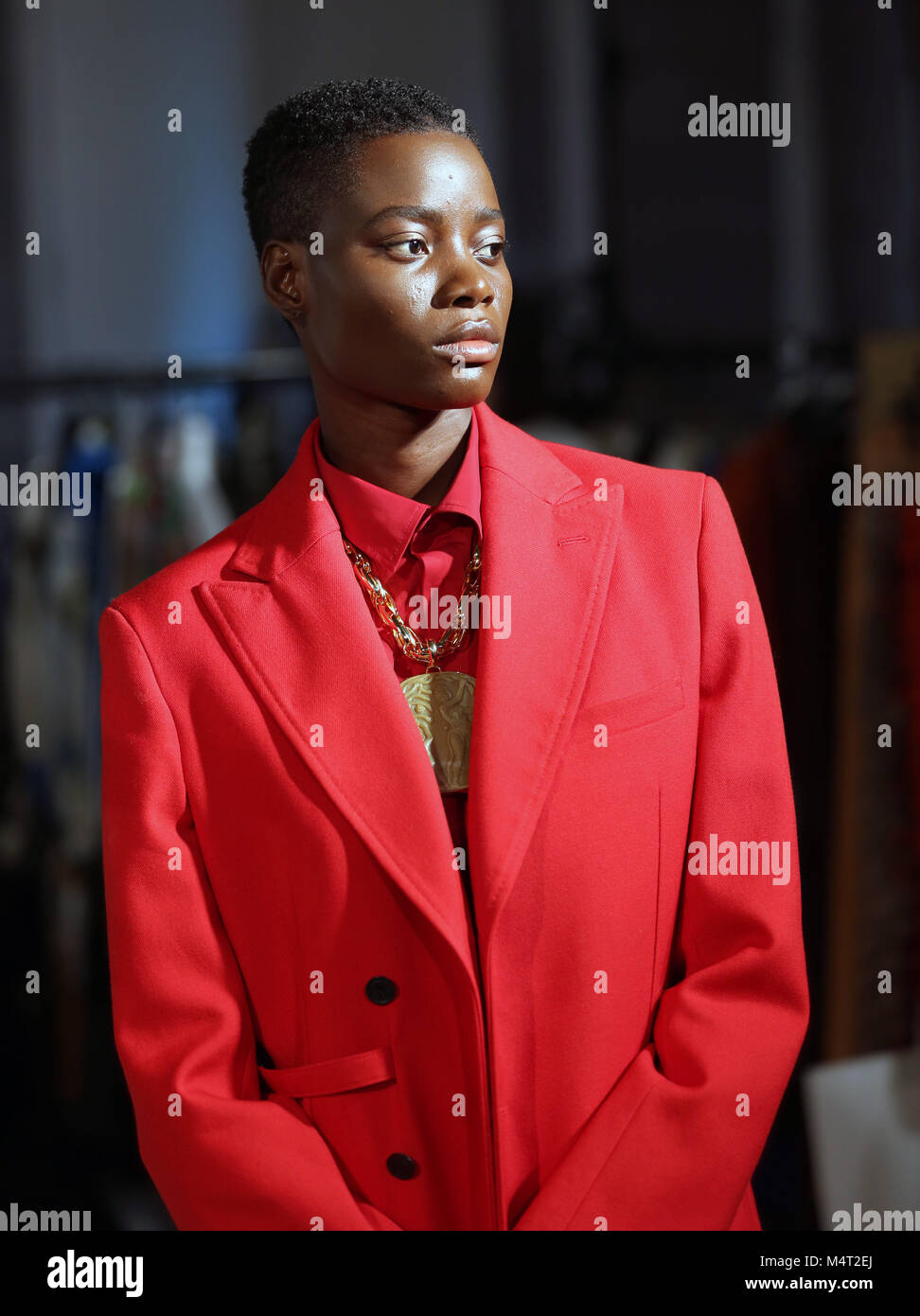 London, UK. 17th Feb, 2018. TOGA - Backstage - LFW February 2018. A ...