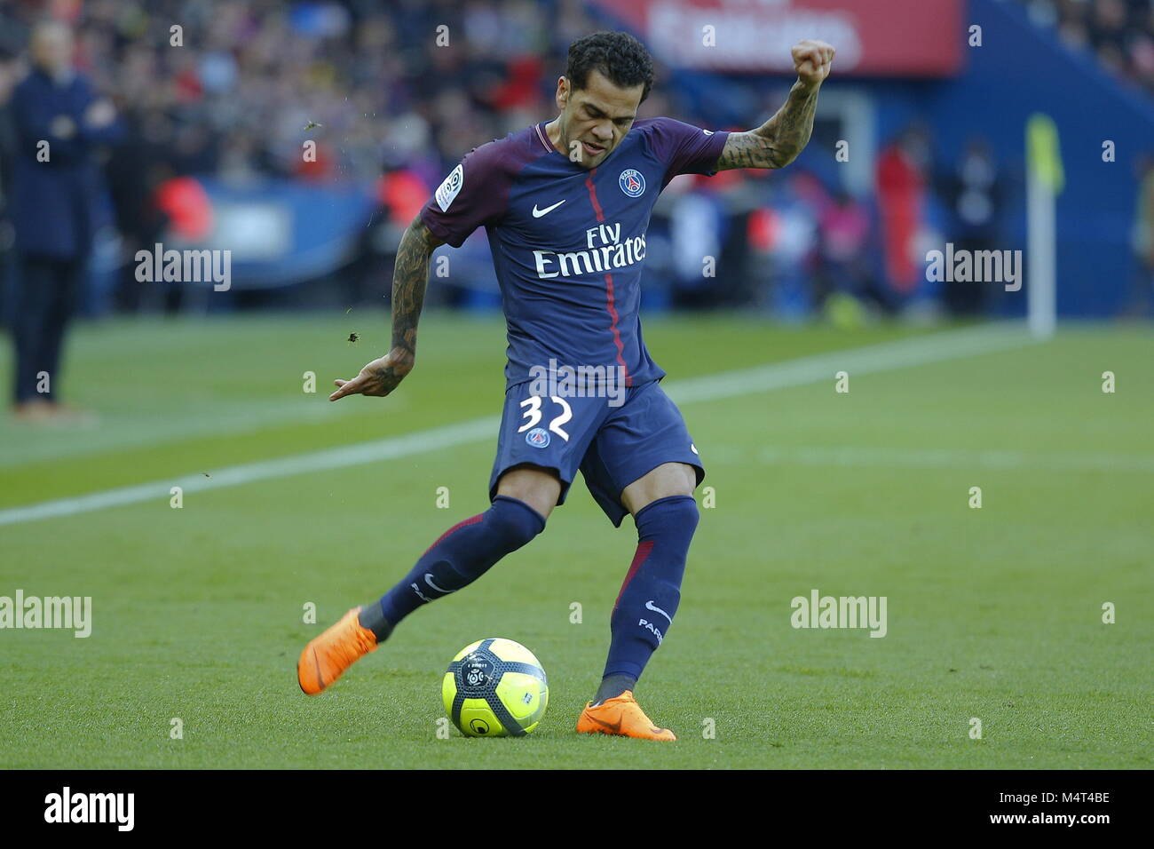 PSG v Strasbourg French Coupe de la Ligue 2018, Daniel Alves Credit ...