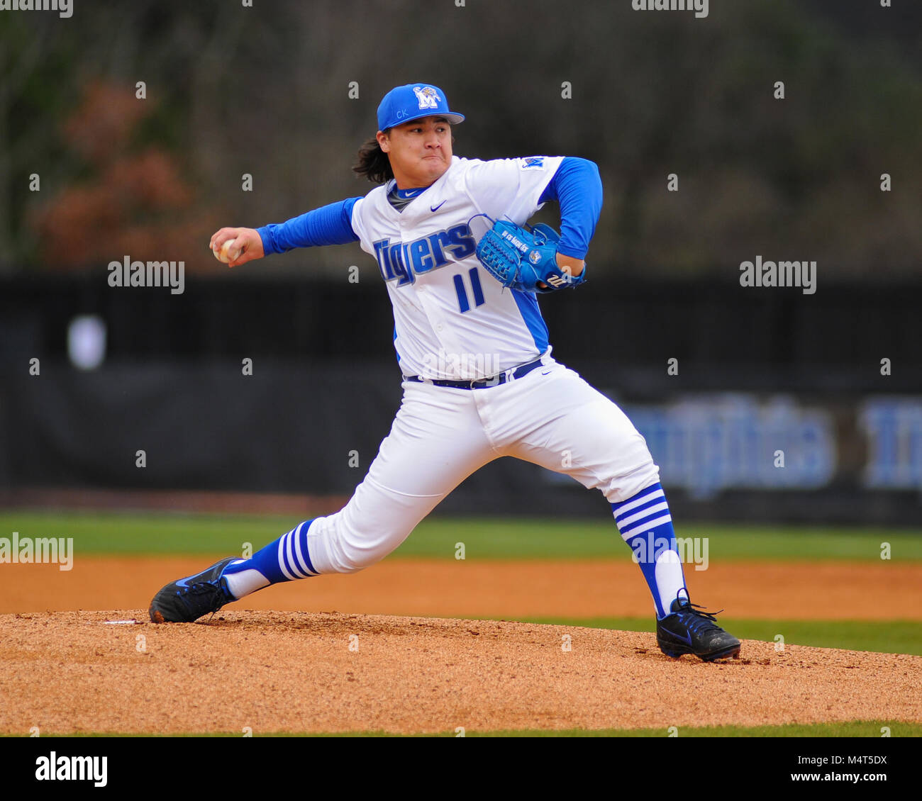 FedEx Park. 17th Feb, 2018. TN, USA; Memphis Tigers RHP, Riley Cabral ...