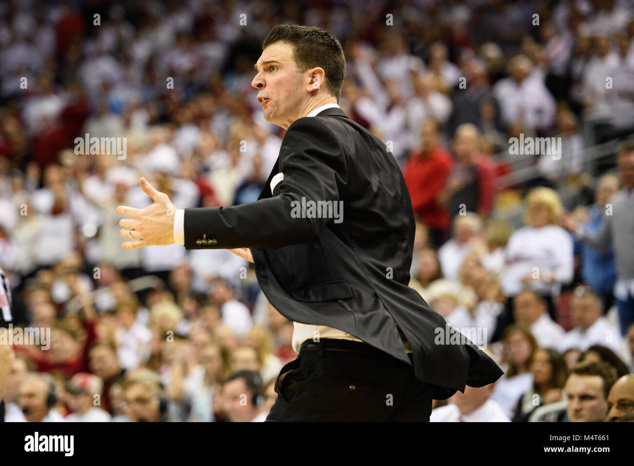 Louisville Cardinals head coach David Padgett during the NCAA College ...