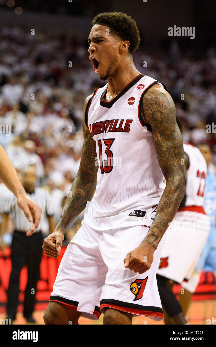 Louisville Cardinals forward Ray Spalding (13) during the NCAA College ...