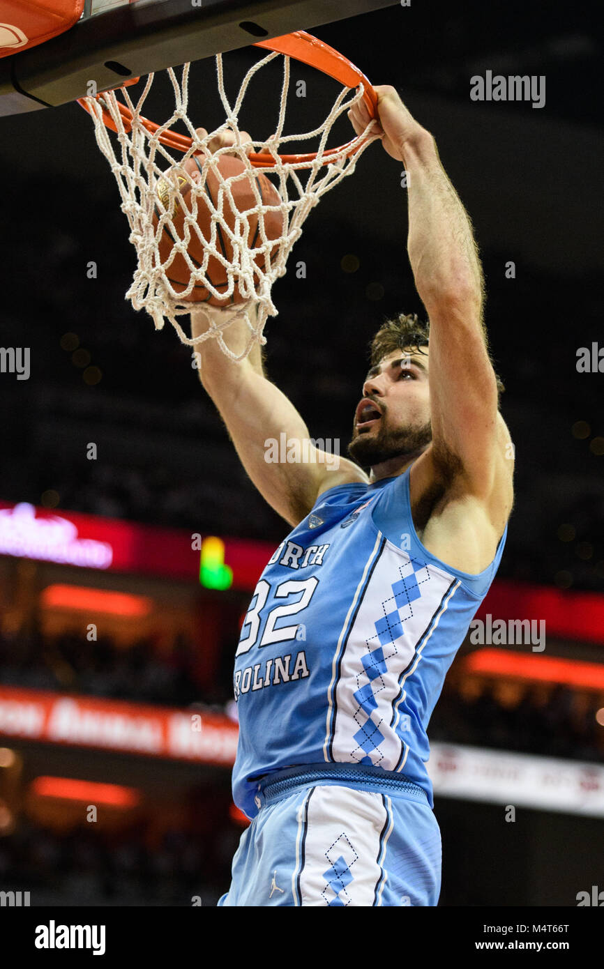 North Carolina Tar Heels forward Luke Maye (32) during the NCAA College ...