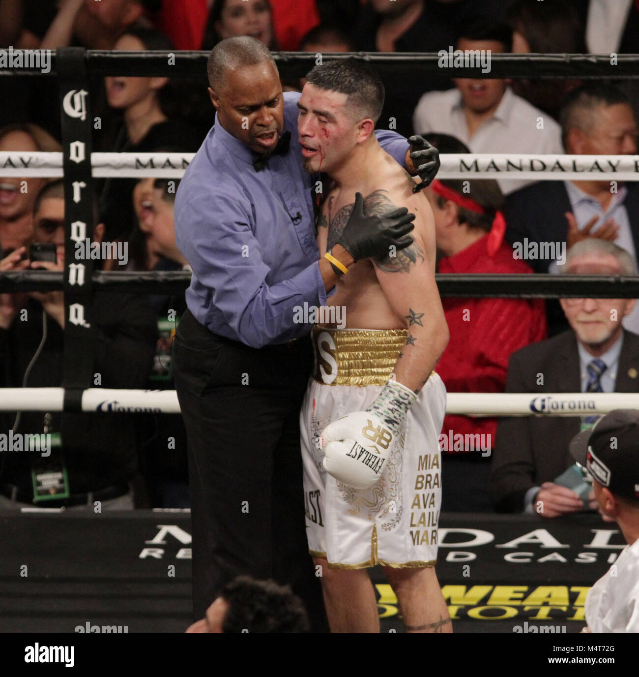 Las Vegas, Nevada, USA. 17th Feb, 2018. Welterweight boxer Danny ...