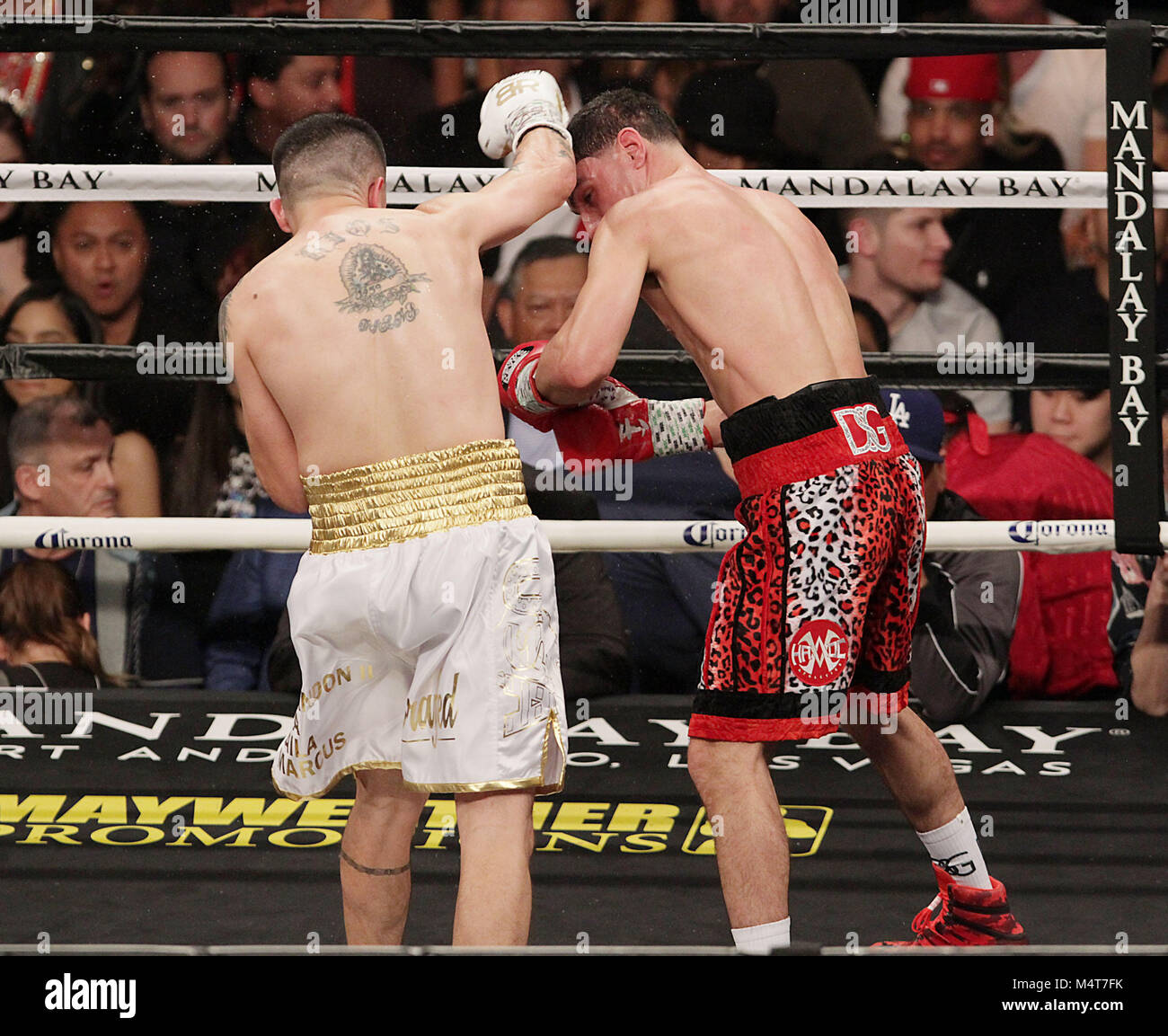 Las Vegas, Nevada, USA. 18th Feb, 2018. Welterweight boxers Danny ...
