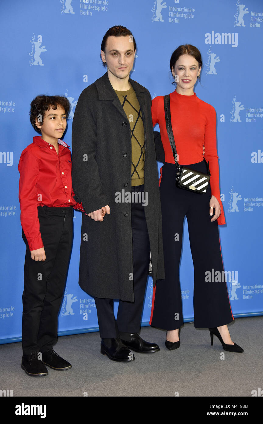 Berlin, Germany. 17th Feb, 2018. Lilien Batman, Franz Rogowski and ...