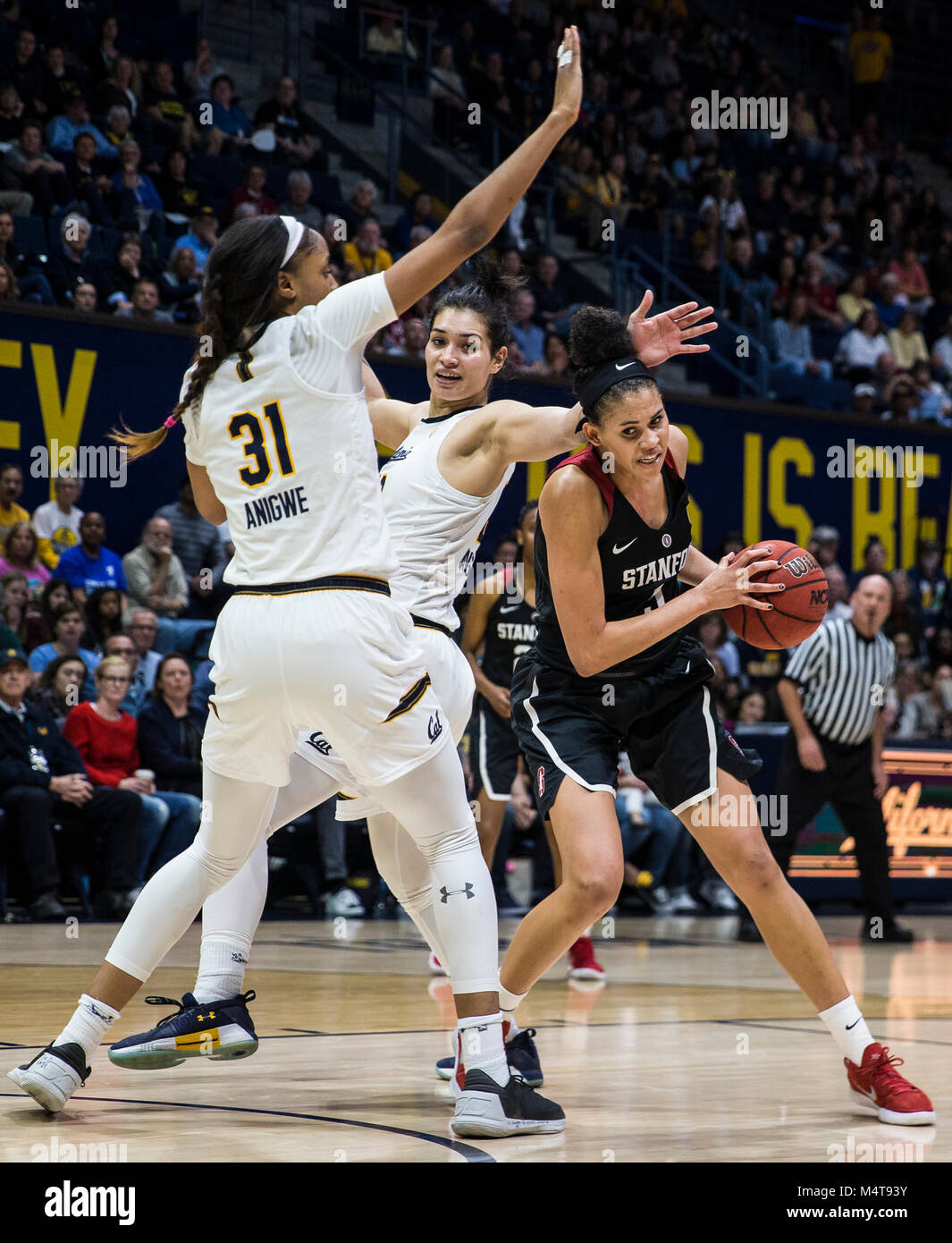 Berkeley, CA U.S. 17th Feb, 2018. A. Stanford forward Kaylee Johnson (5 ...