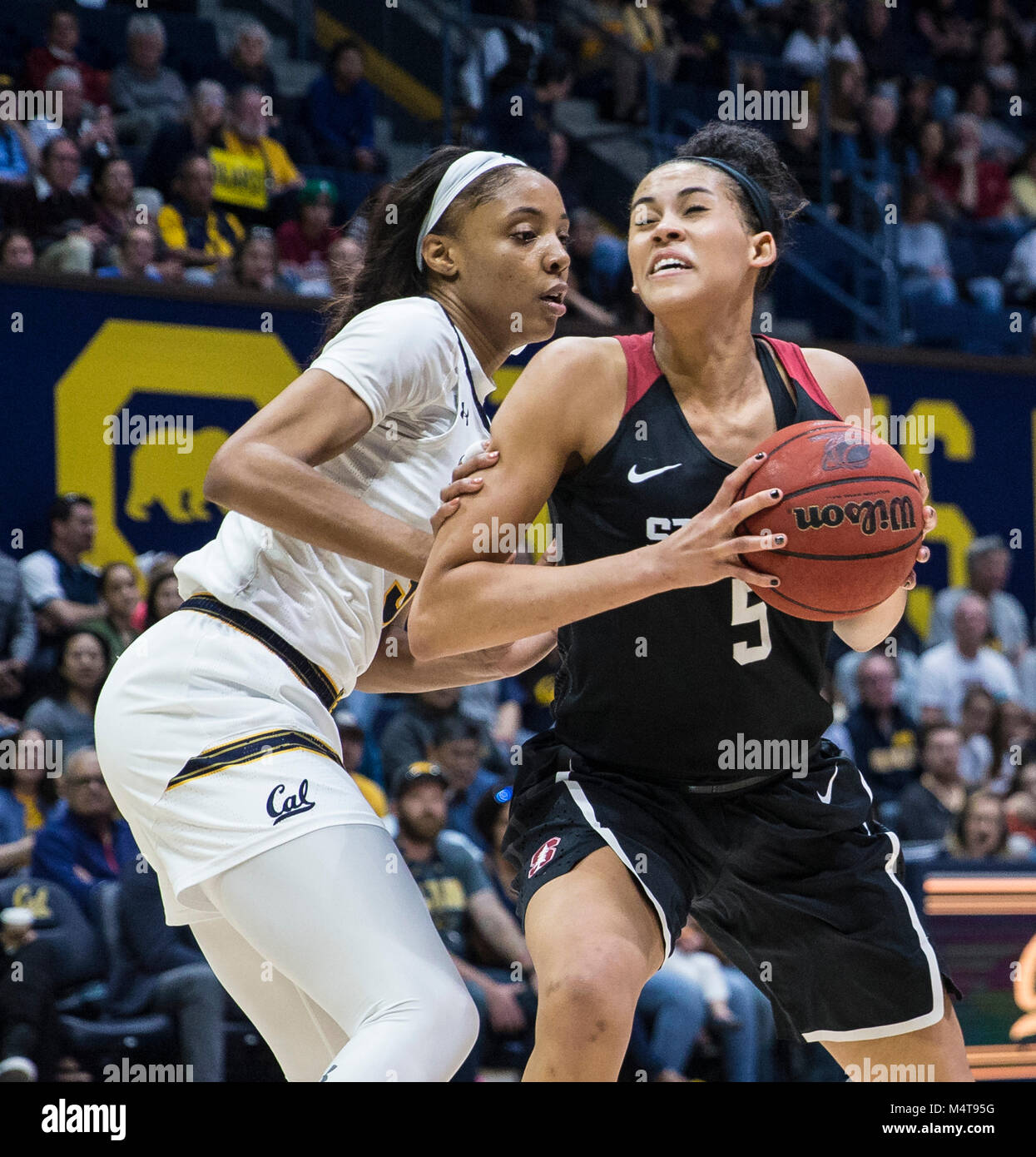 Berkeley, CA U.S. 17th Feb, 2018. A. Stanford forward Kaylee Johnson (5 ...