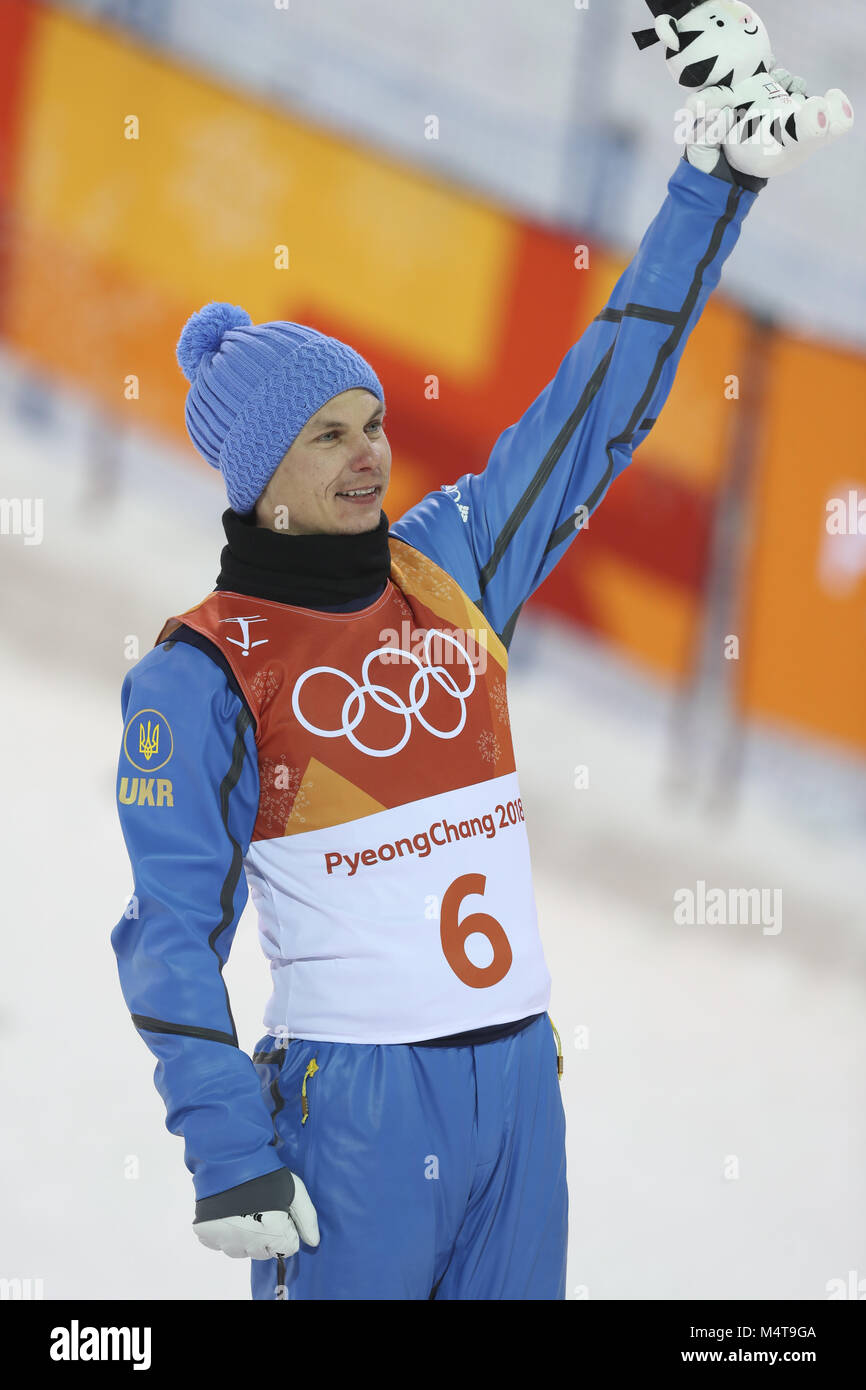 Pyeongchang, South Korea. 18th Feb, 2018. Ukraine's Oleksandr Abramenko ...