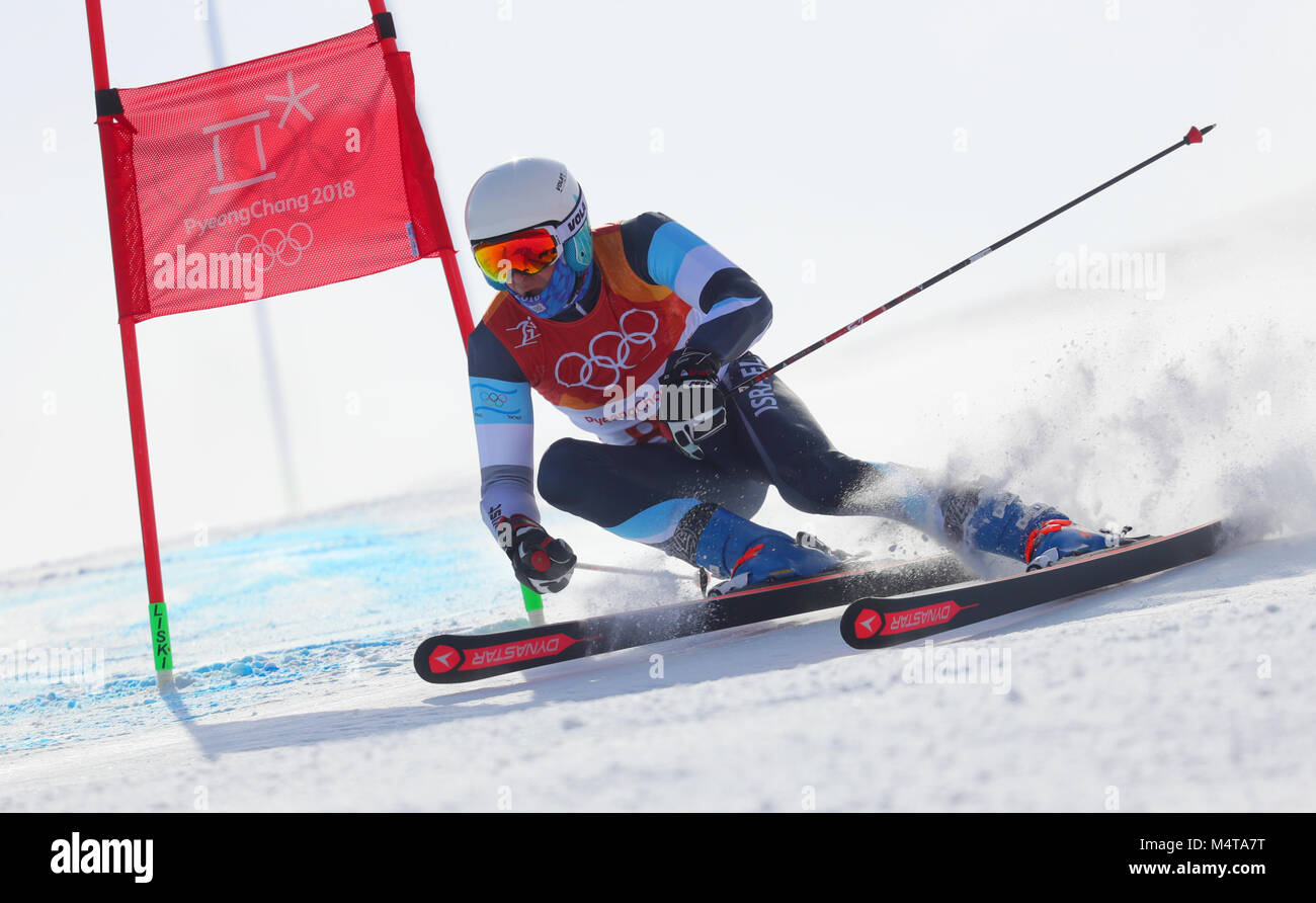18 February 2018, South Korea, Pyeongchang, Olympics, Alpine Skiing ...