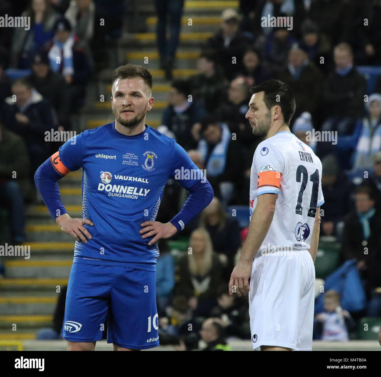 Windsor Park, Belfast Northern Ireland. 17 Feburary 2018. BetMcLean ...