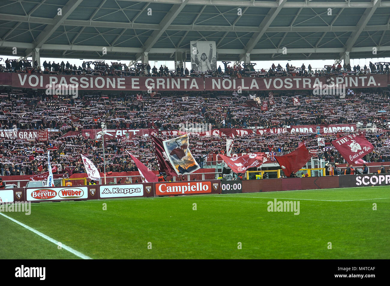 during the Serie A football match between Torino FC and Juventus FC at ...