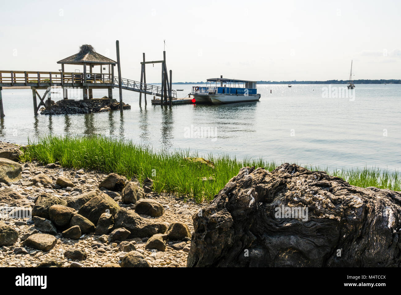 Sheffield Island Lighthouse South Norwalk, Connecticut, USA Stock Photo ...