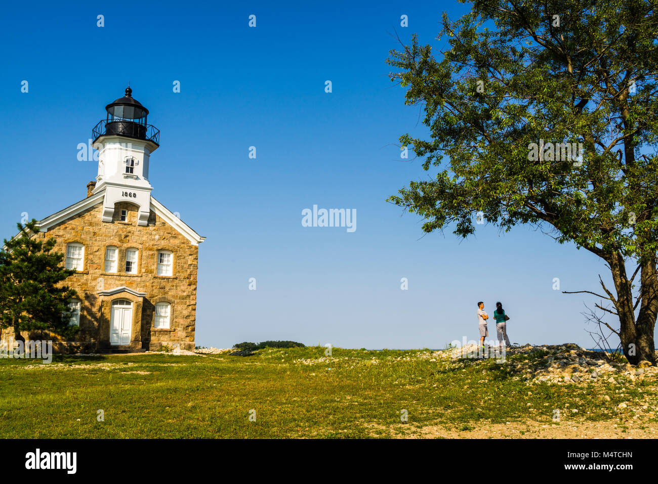 Sheffield Island Lighthouse South Norwalk, Connecticut, USA Stock Photo ...