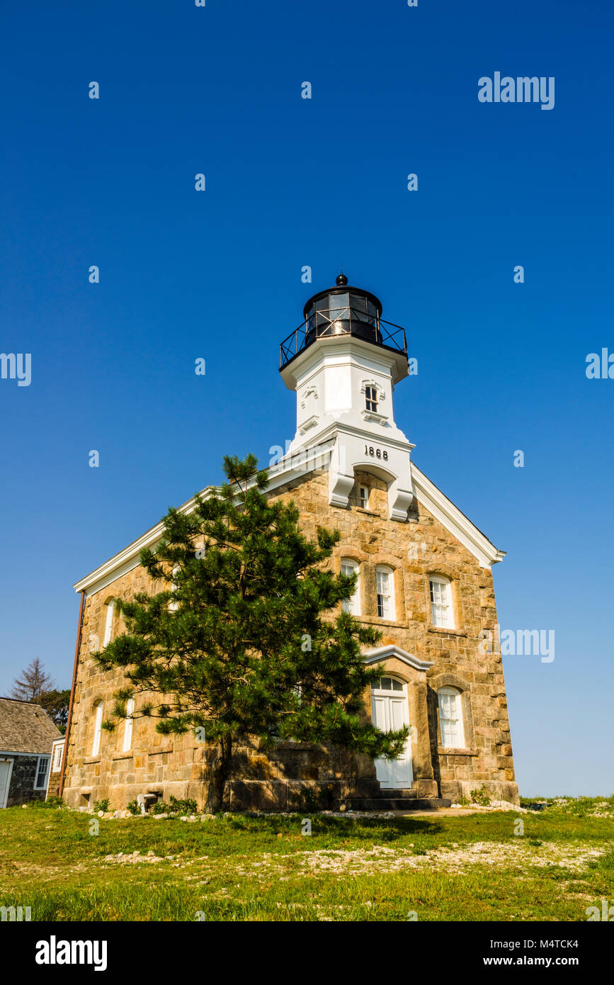 Sheffield Island Lighthouse South Norwalk, Connecticut, USA Stock Photo ...