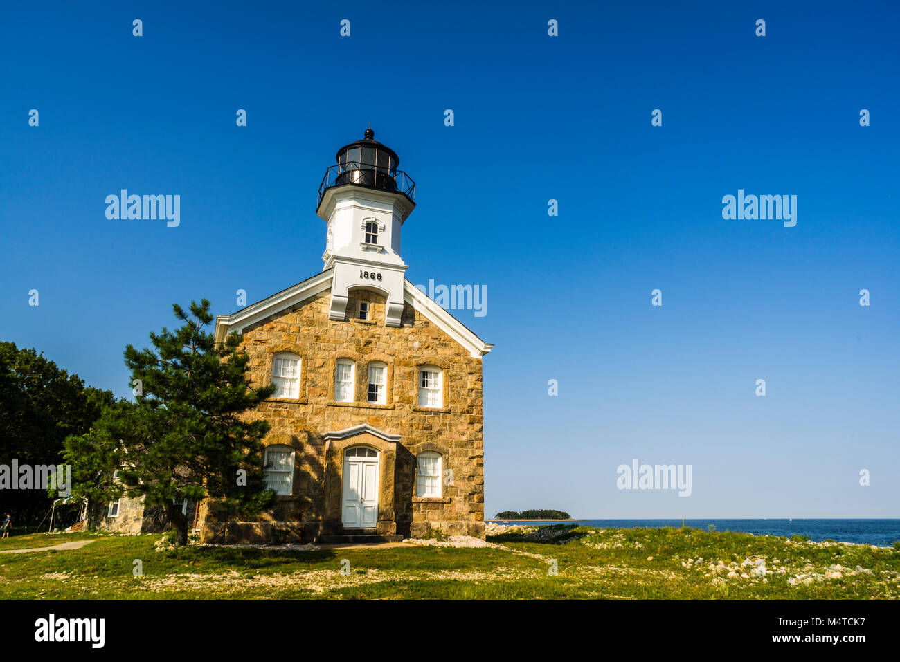 Sheffield Island Lighthouse South Norwalk, Connecticut, USA Stock Photo ...