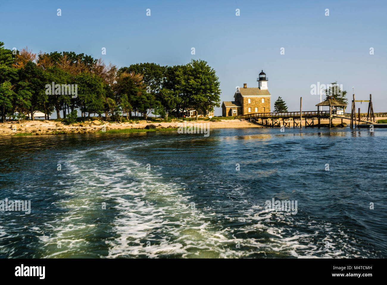 Sheffield Island Lighthouse South Norwalk, Connecticut, USA Stock Photo ...