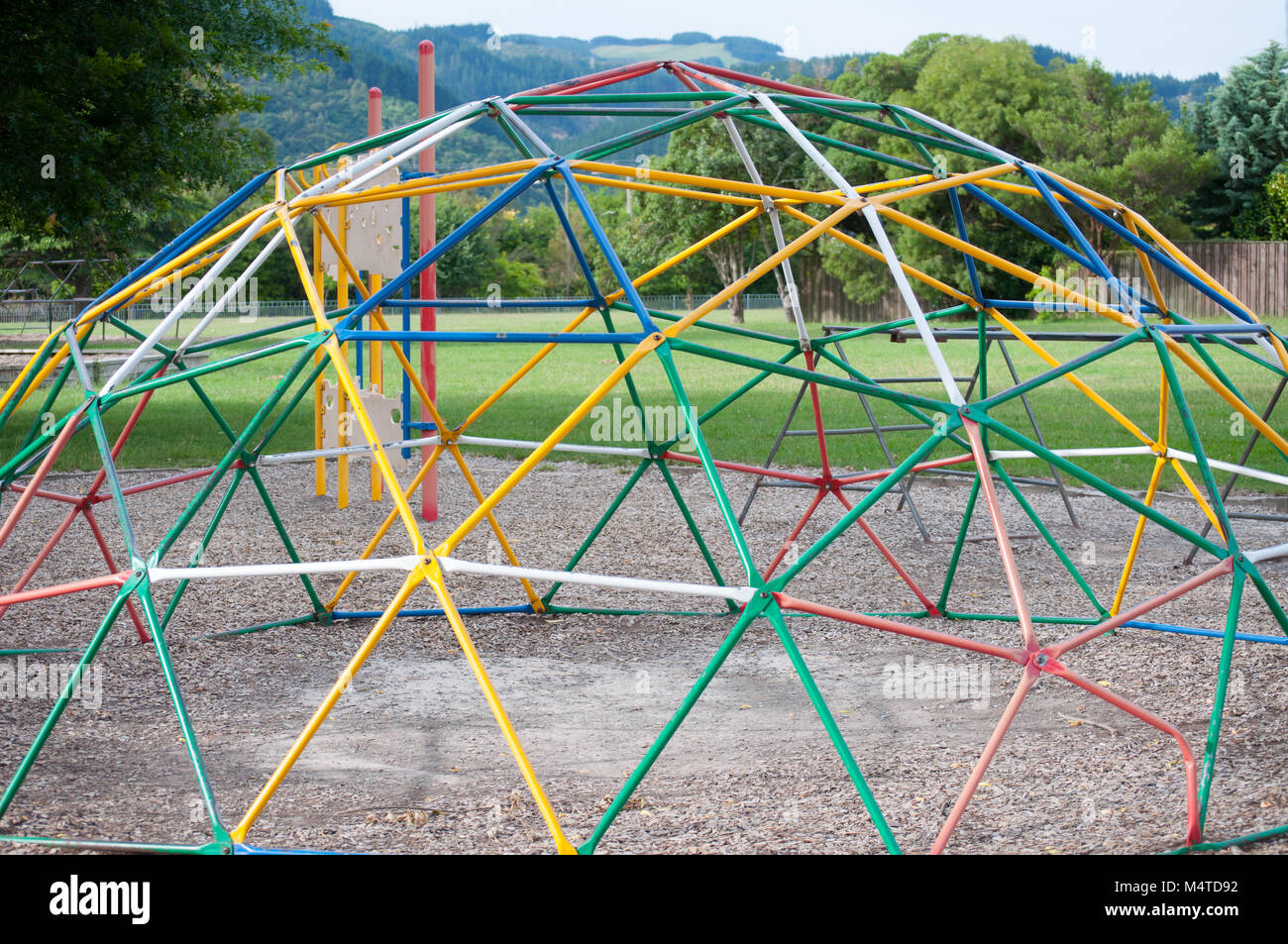 School Playground Climbing Frame Stock Photo - Alamy