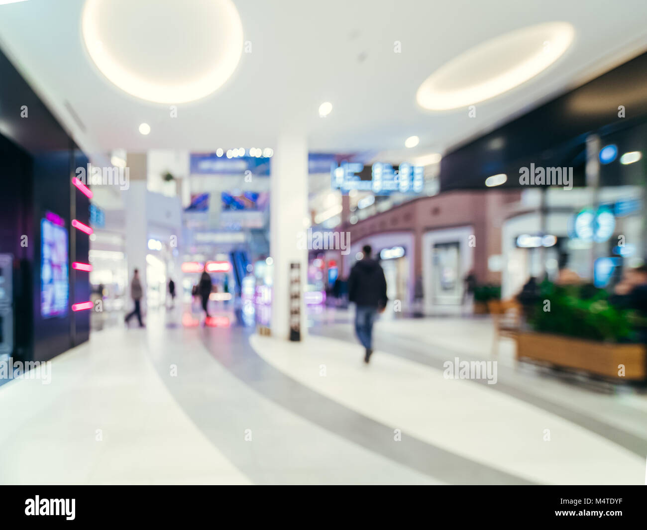 Shopping mall blur background Stock Photo - Alamy