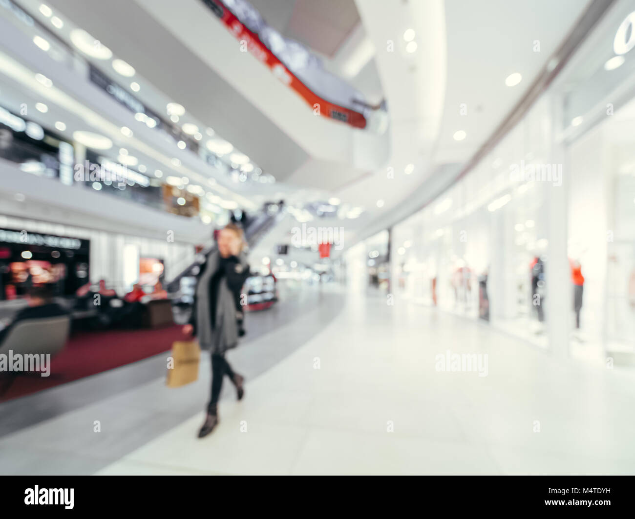 Shopping mall blur background Stock Photo - Alamy