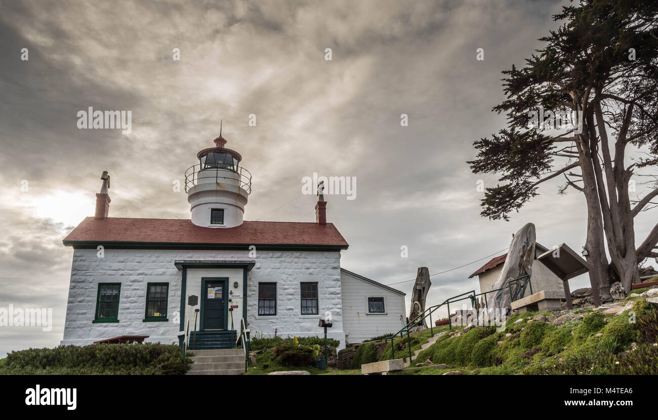 Battery Point Lighthouse in Crescent City California Stock Photo - Alamy