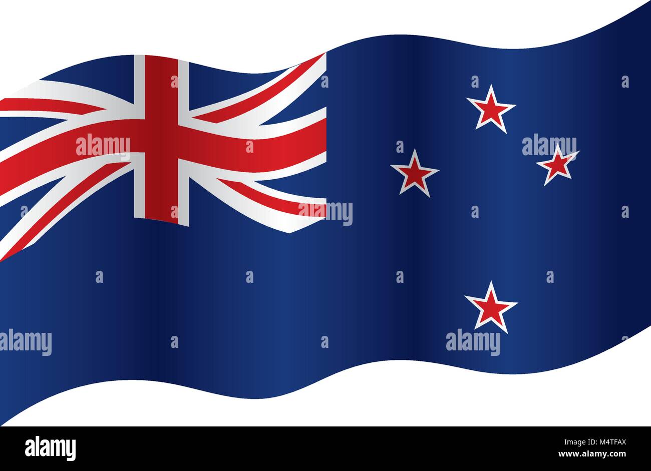 New Zealand flag, vector illustration Stock Vector Image & Art - Alamy