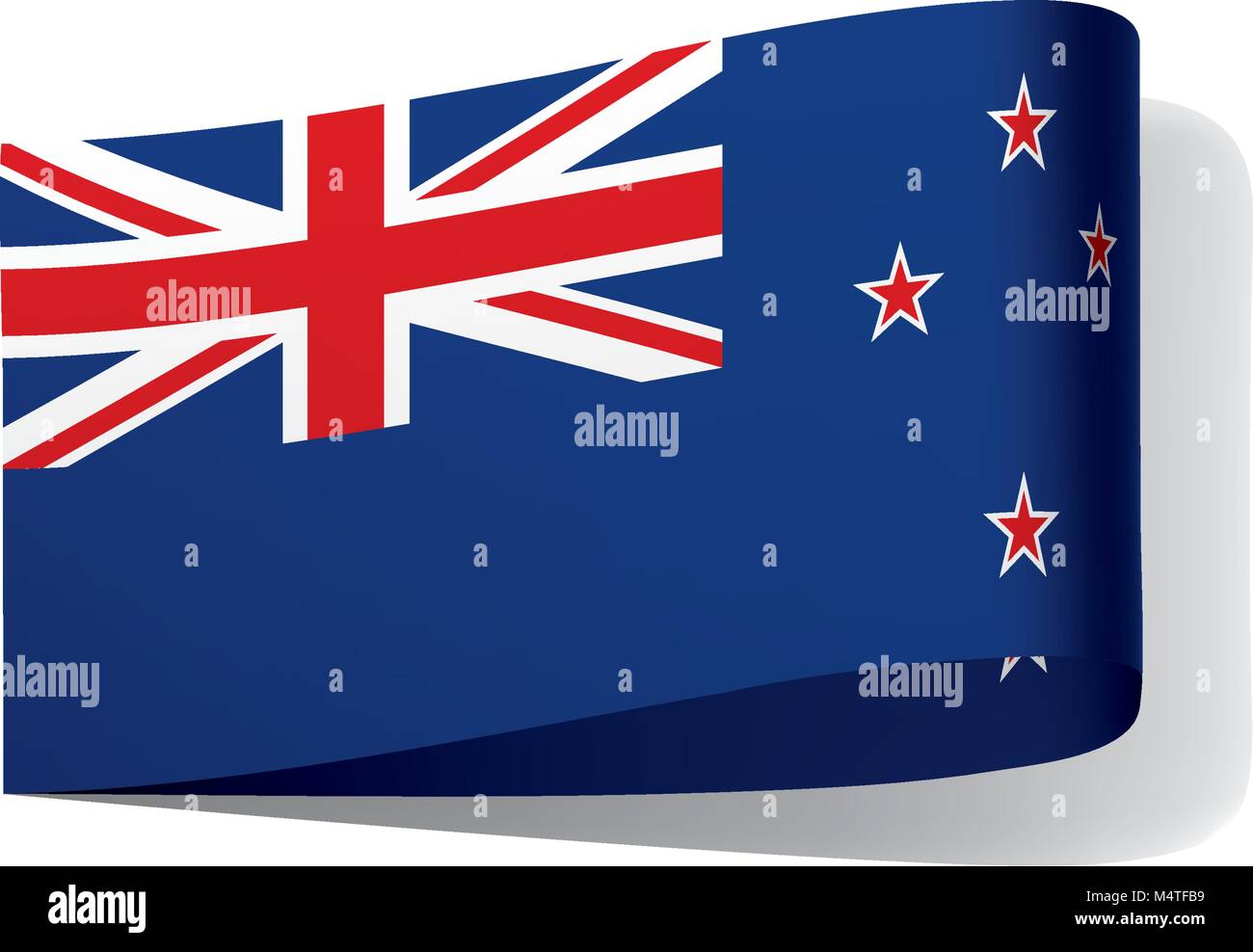 New Zealand flag, vector illustration Stock Vector Image & Art - Alamy