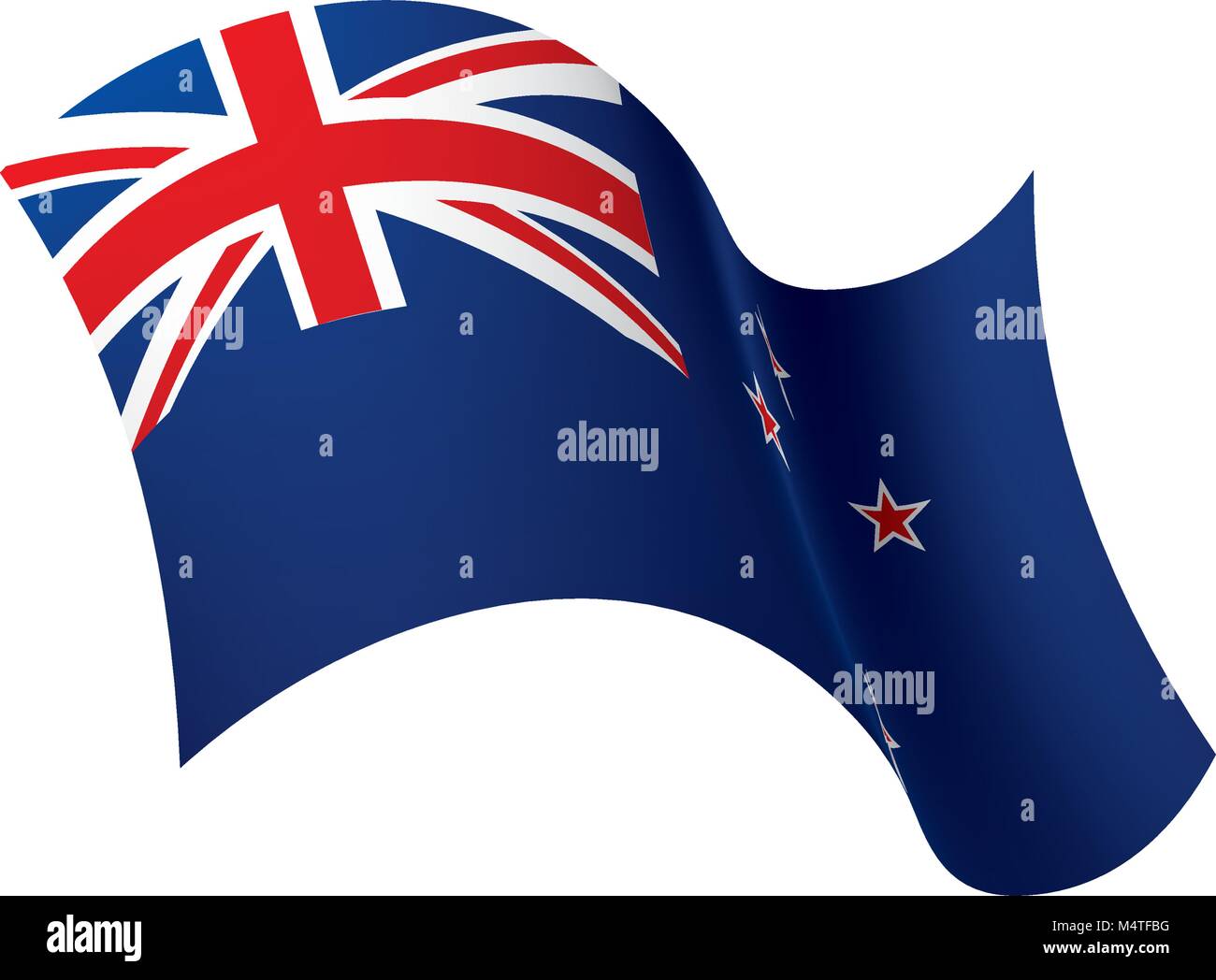 New Zealand flag, vector illustration Stock Vector Image & Art - Alamy
