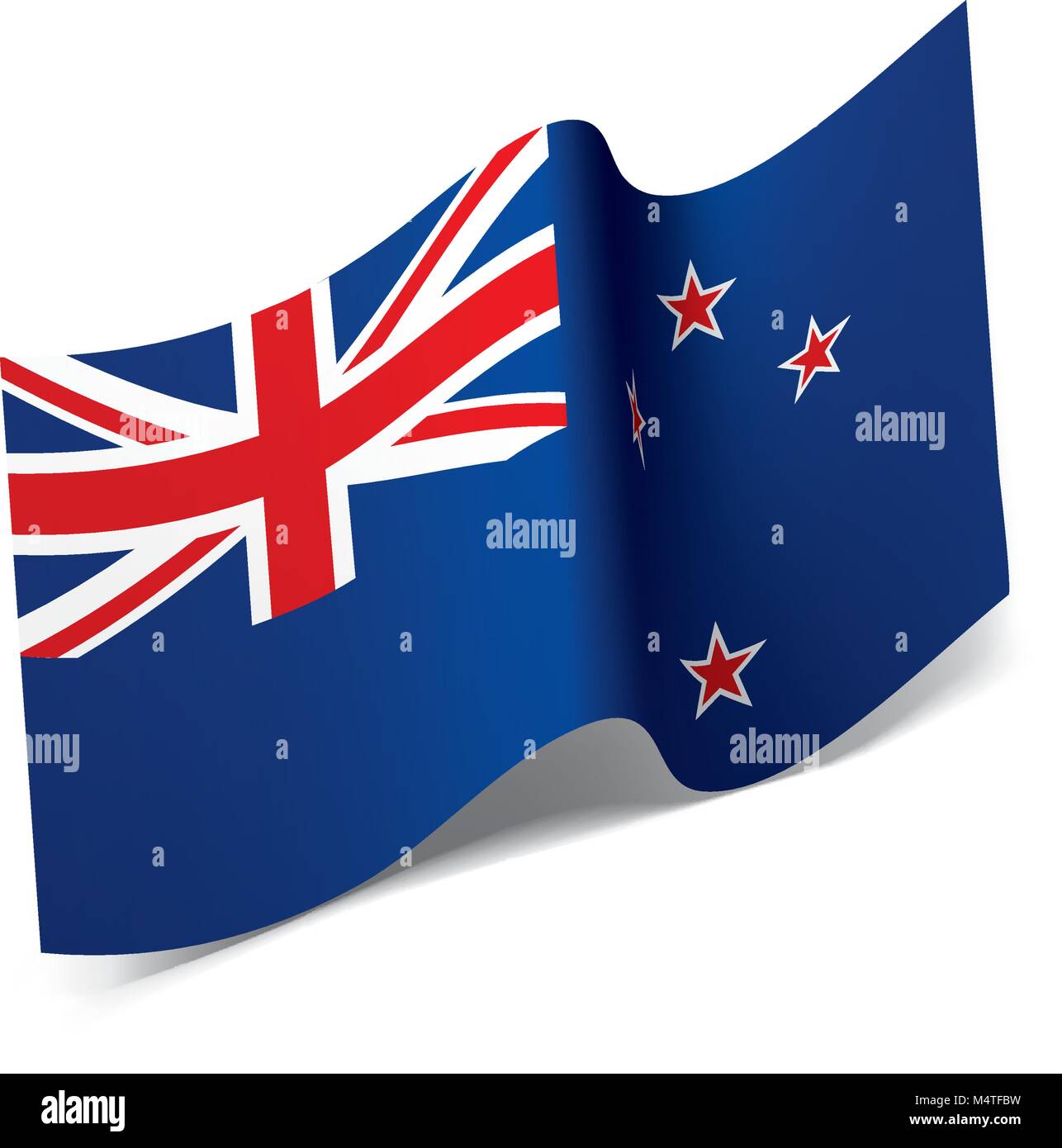 New Zealand flag, vector illustration Stock Vector Image & Art - Alamy