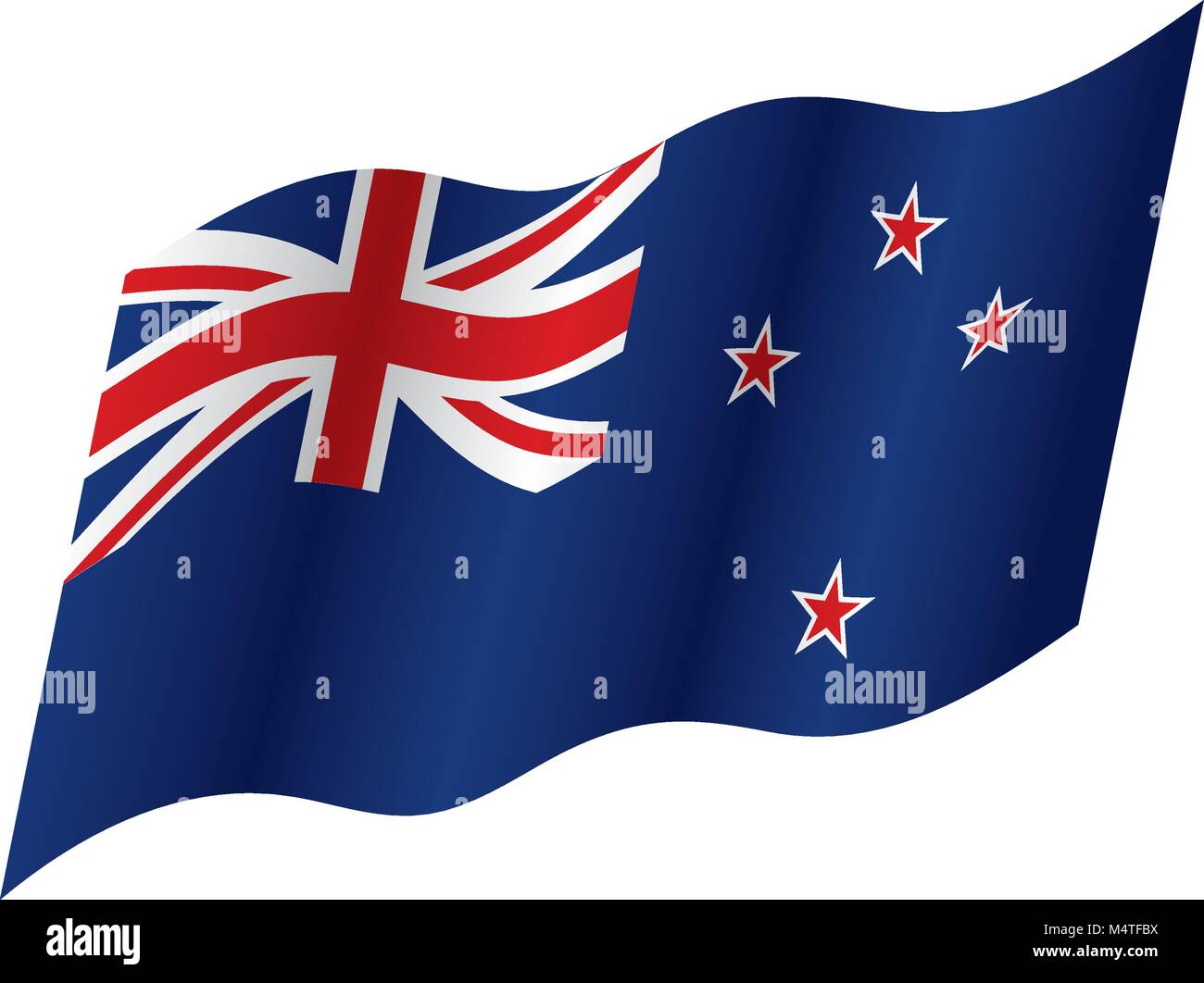 New Zealand flag, vector illustration Stock Vector Image & Art - Alamy