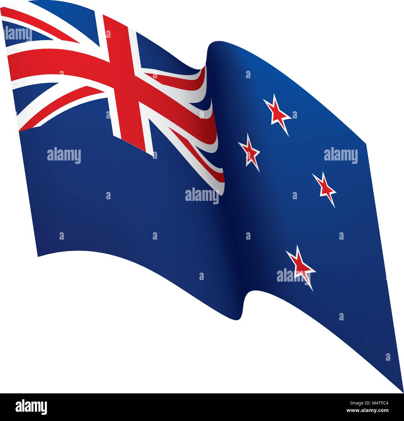New Zealand flag, vector illustration Stock Vector Image & Art - Alamy