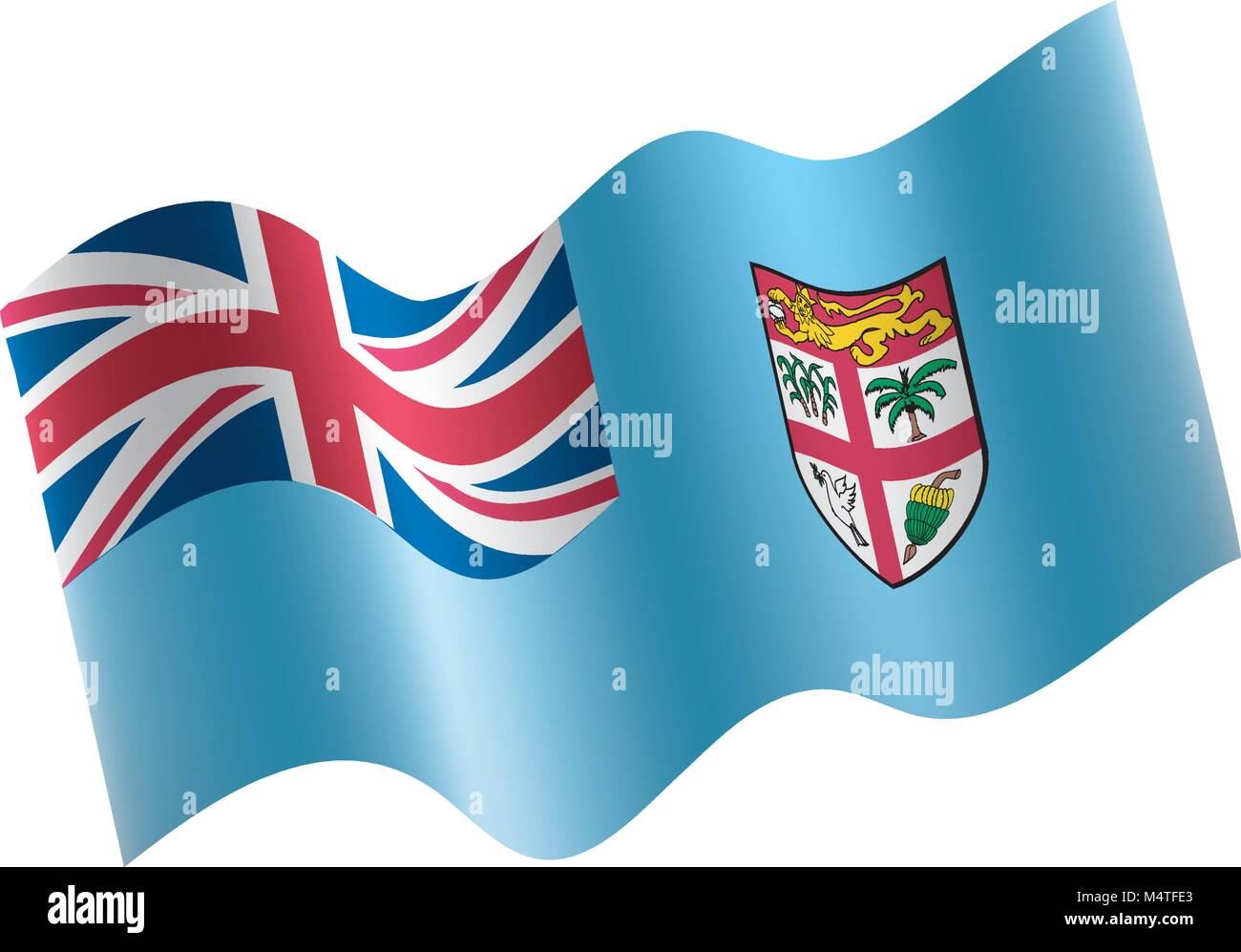 Fiji flag, vector illustration Stock Vector Image & Art - Alamy