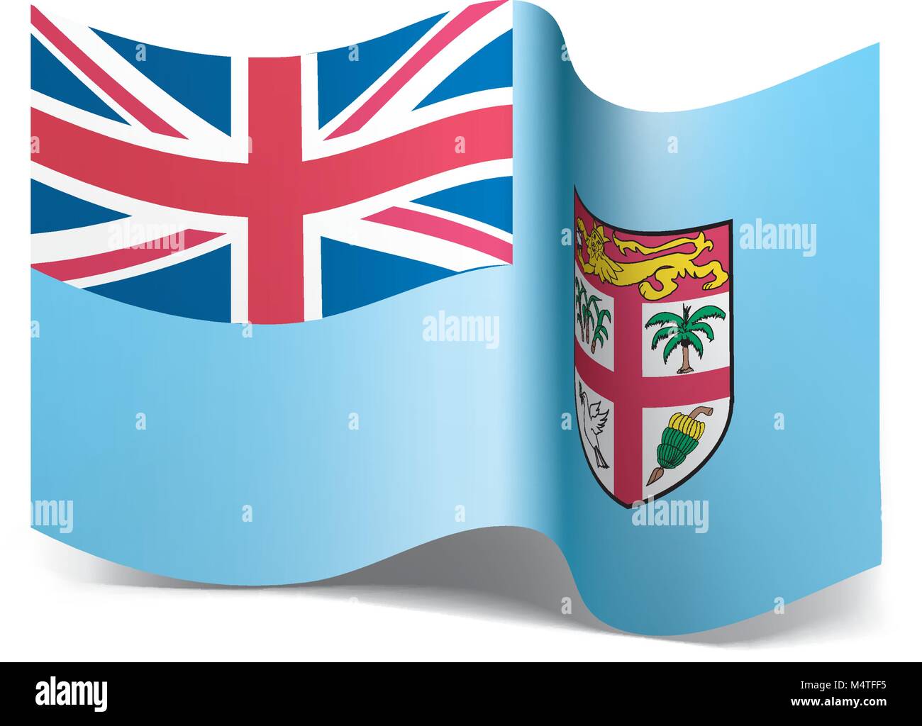 Fiji flag, vector illustration Stock Vector Image & Art - Alamy