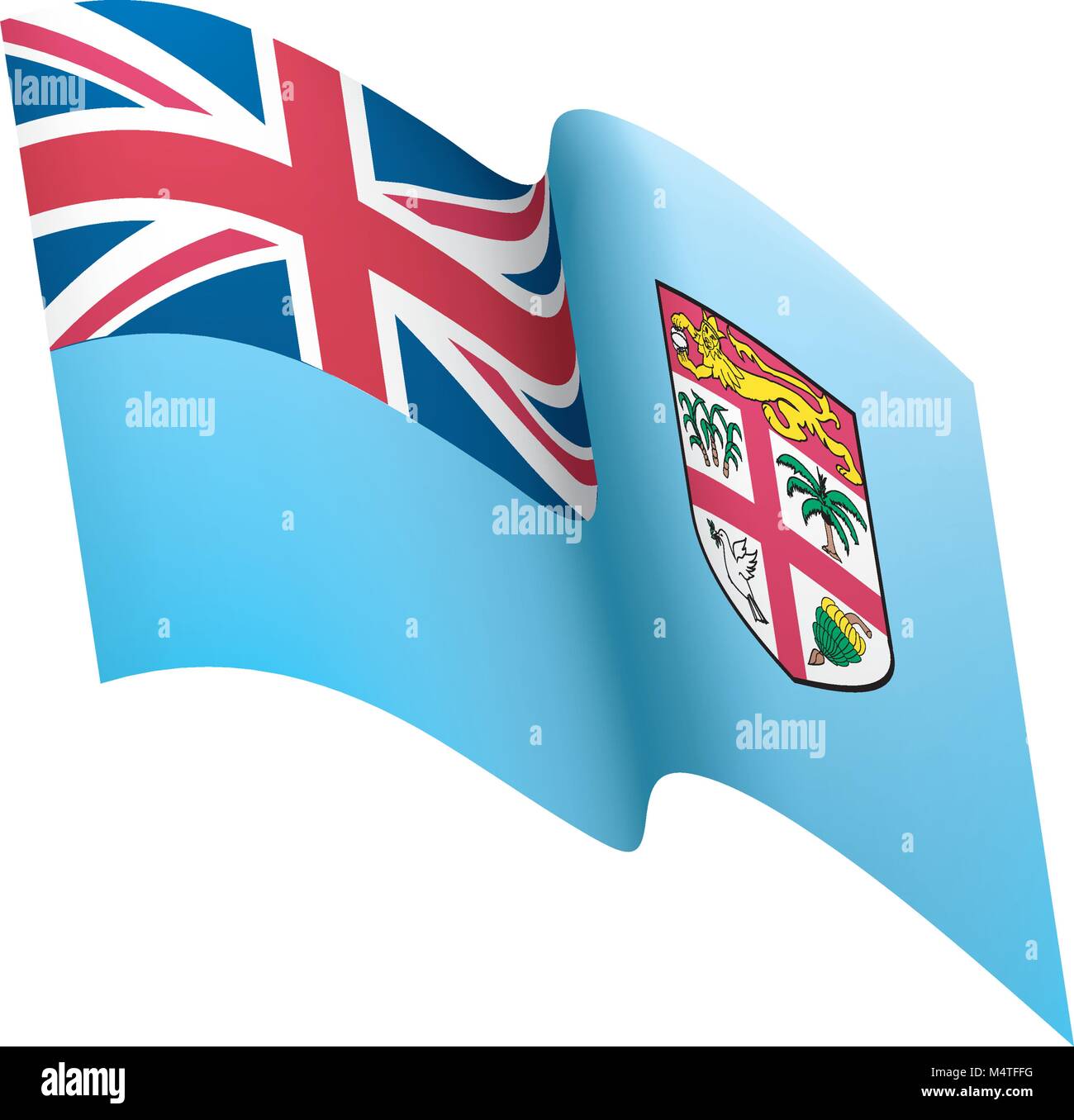 Fiji flag, vector illustration Stock Vector Image & Art - Alamy