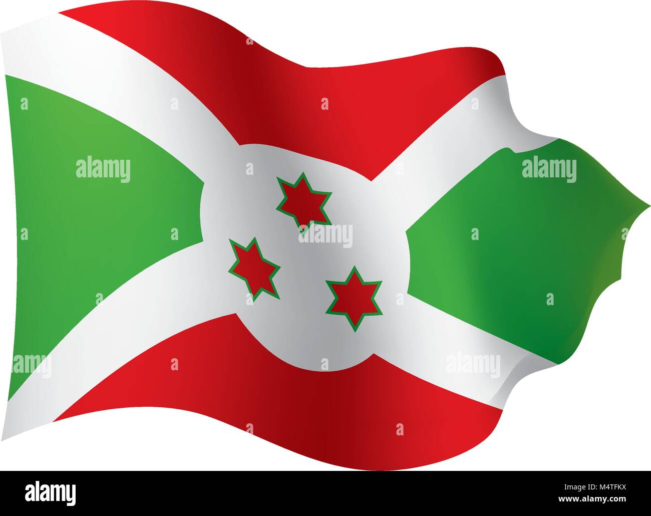 Burundi Flag Vector Illustration Stock Vector Image And Art Alamy