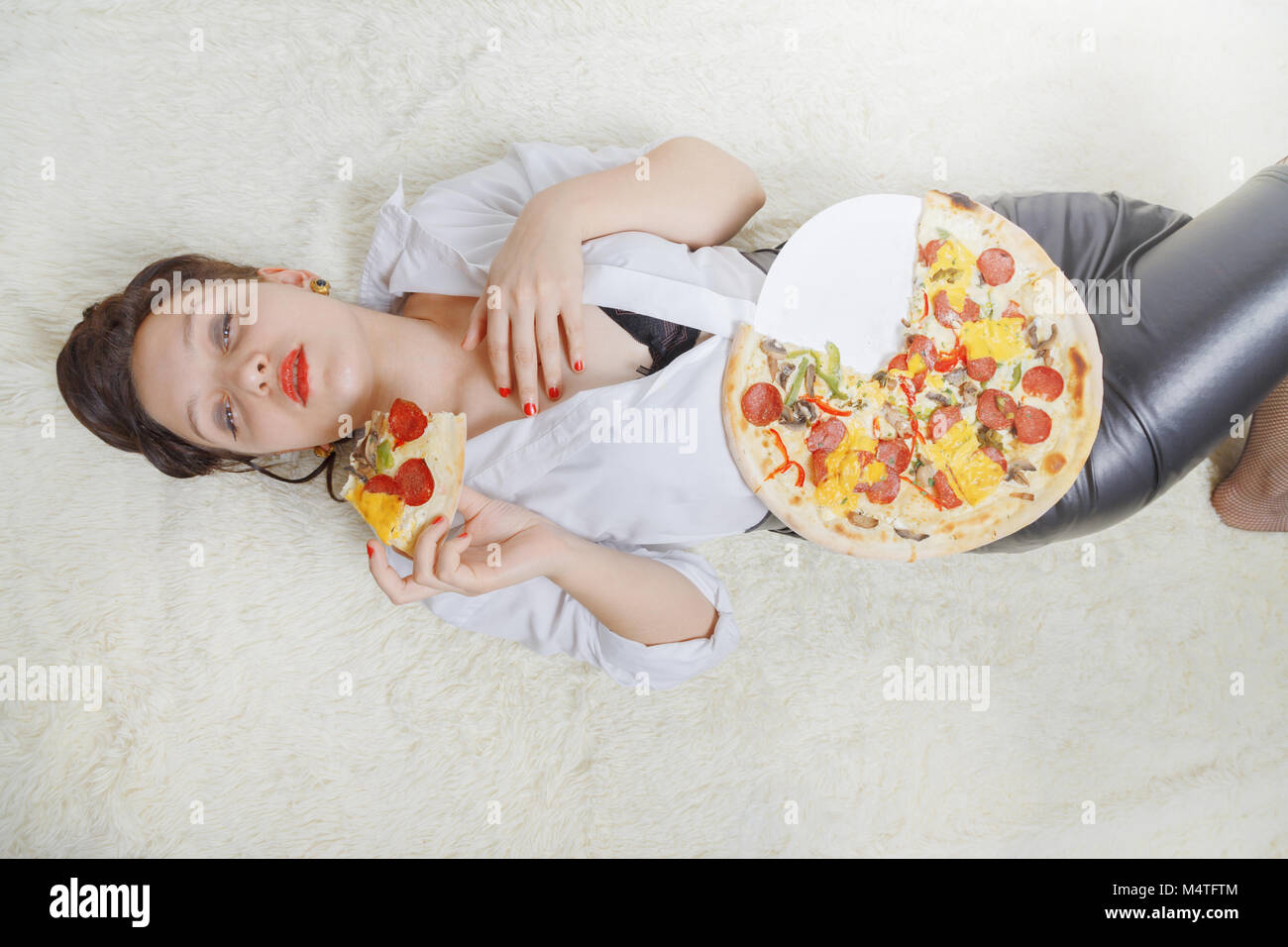 Overweight overeat hi-res stock photography and images - Alamy