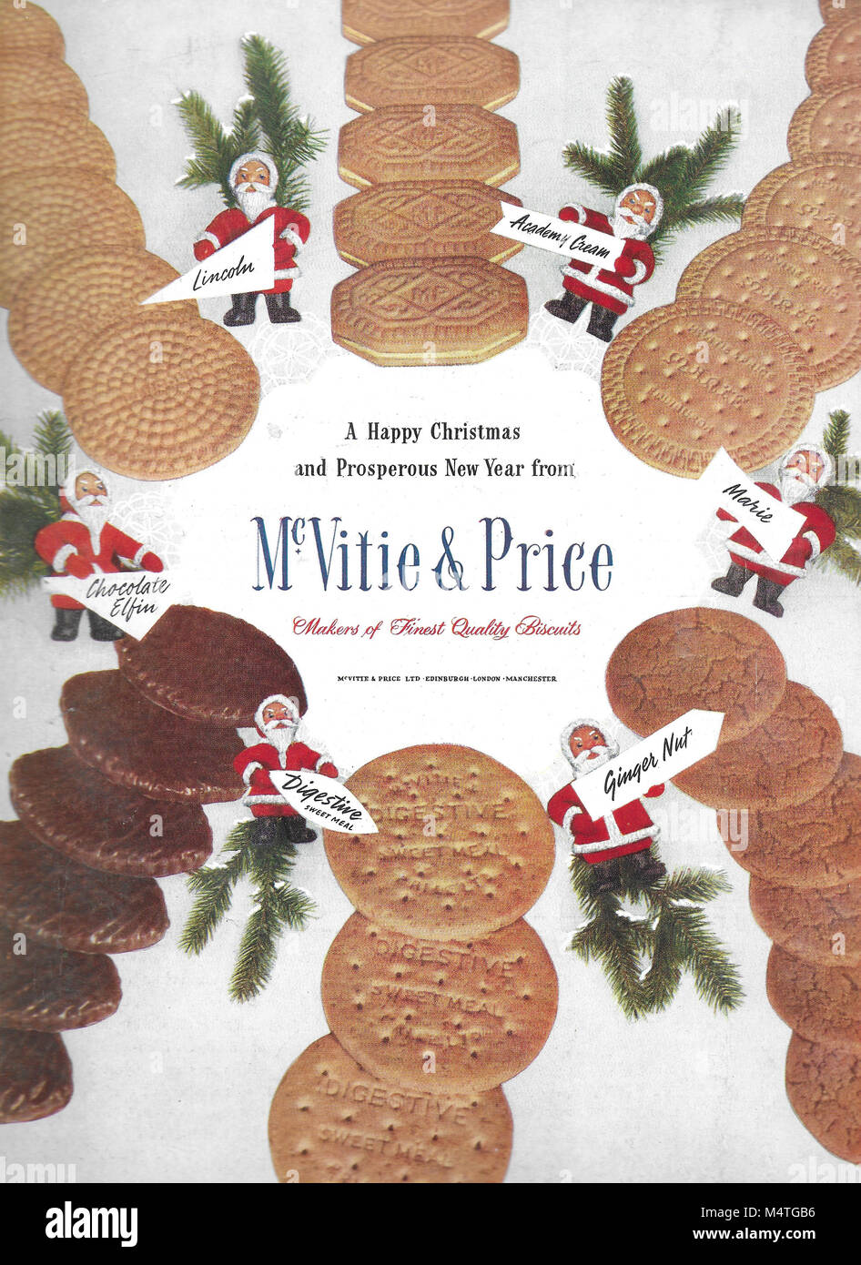 McVitie and Price biscuits advert, advertising in Country Life magazine ...