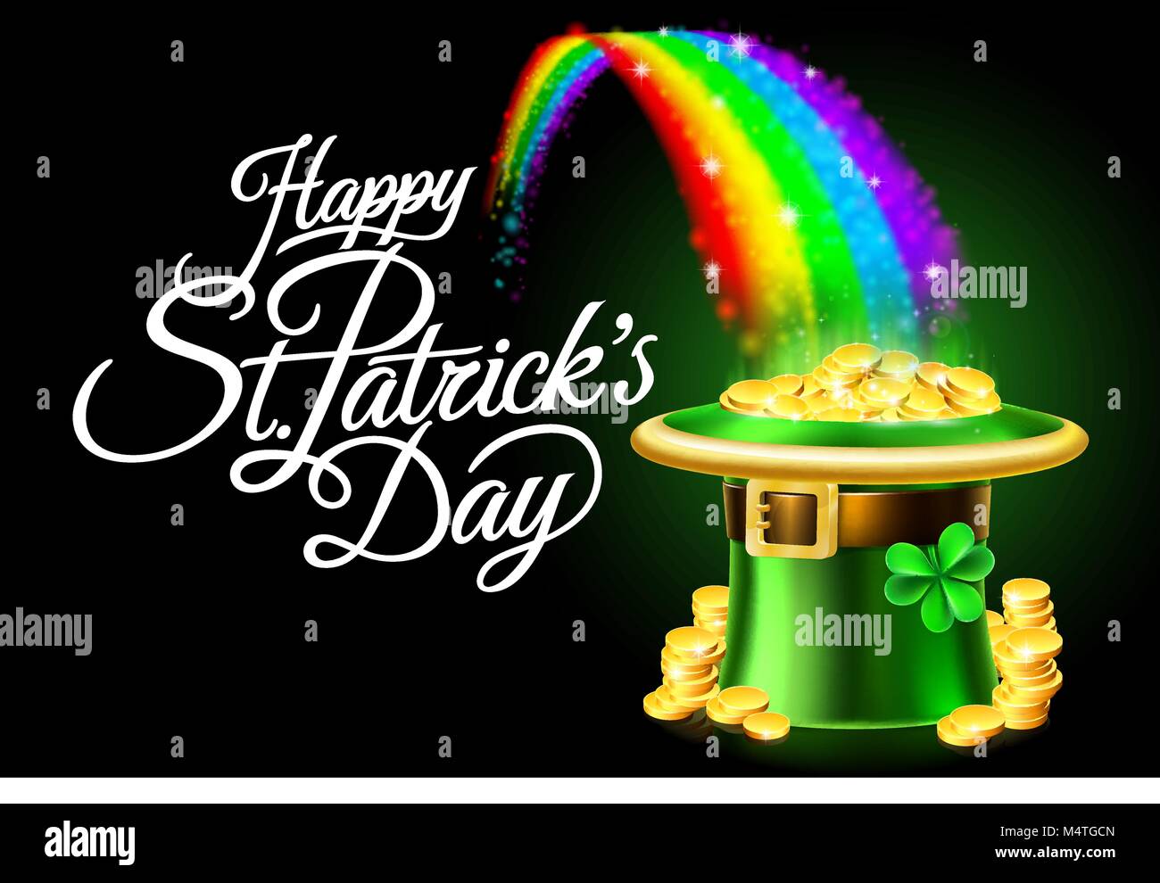 Leprechaun rainbow hi-res stock photography and images - Alamy